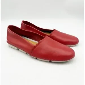 saydo | Shoes | Saydo Shoes Red Leather Floral Stitched | Poshmark
